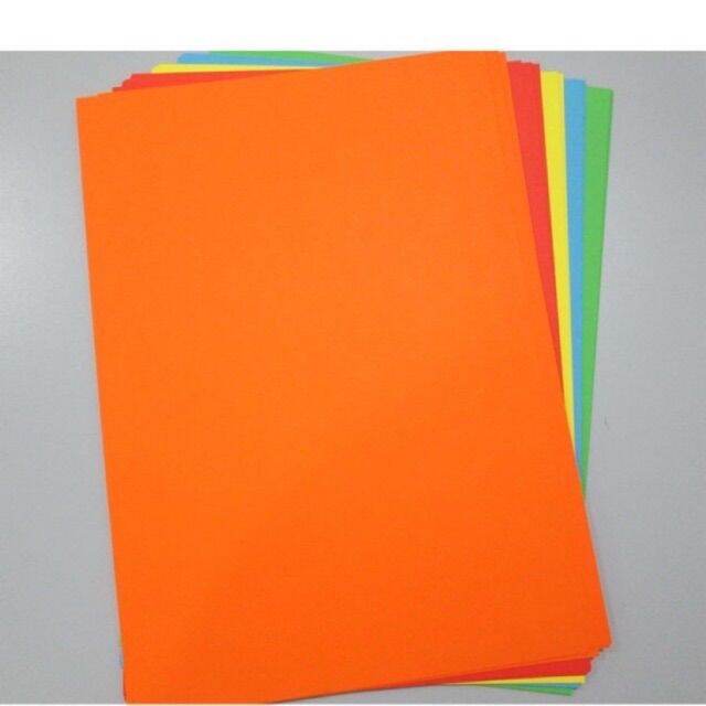 A4 Color Paper 80 gsm (Mix 5 colors) - 50 sheets/pack | Lazada