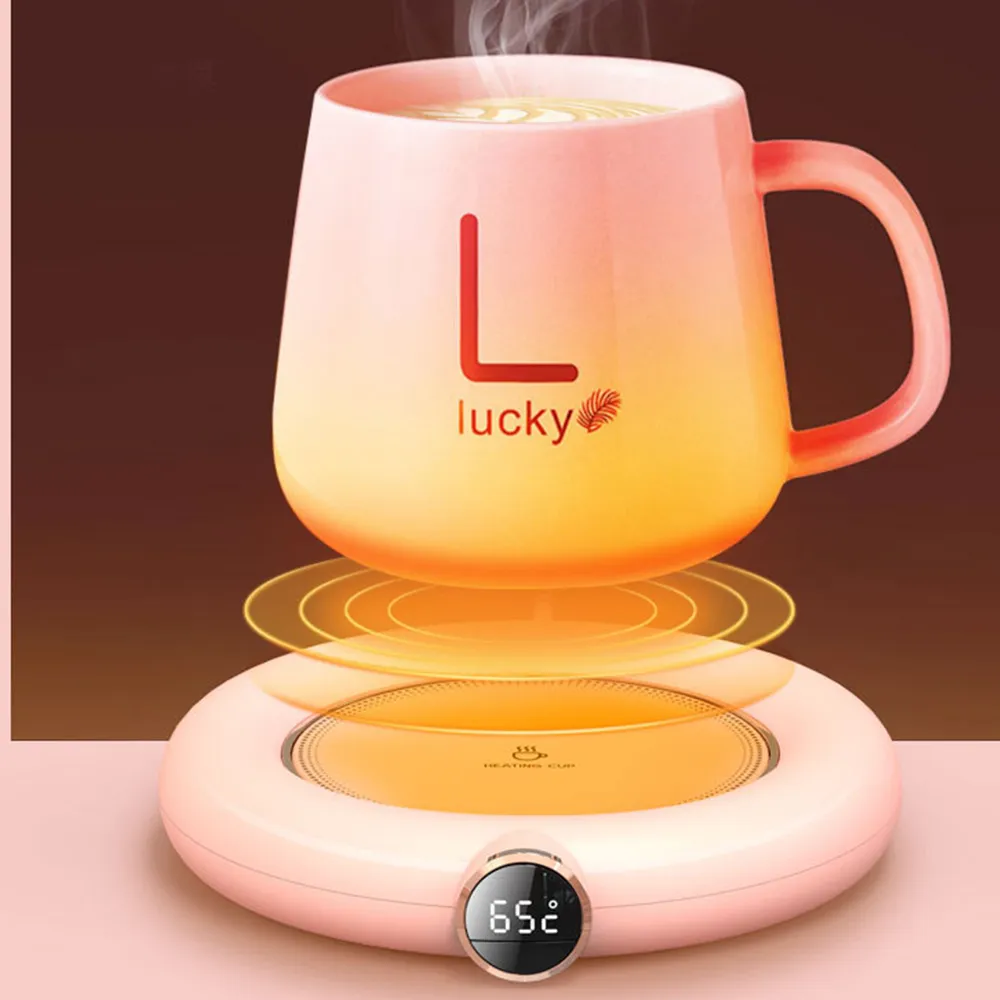 Warmer Heat Beverage Mug Mat Keep Drink Warm Heater Heating Coaster Pad ...