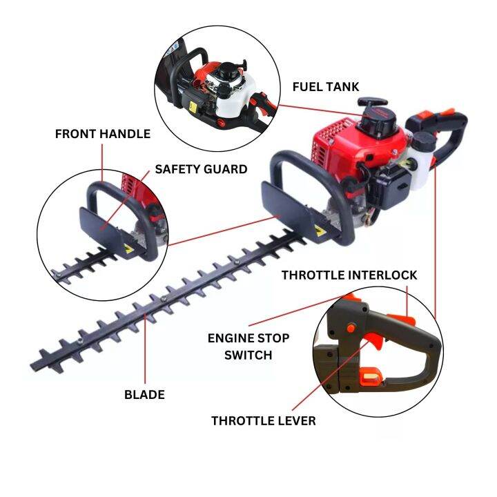 HT230 Hedge Trimmer Petrol Grass Trimmer Mesin Trimmer Mesin Trim Pokok ...