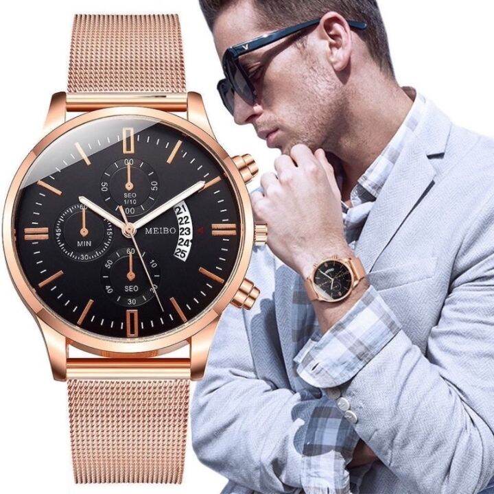 Luxury Watch For Men Quartz Watches men's wristwatch with date relo ...