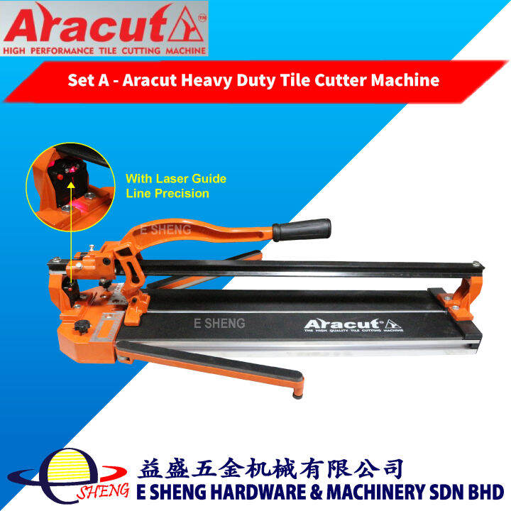 Aracut Heavy Duty 650mm Tile Cutter Machine with Laser Line / Mesin ...