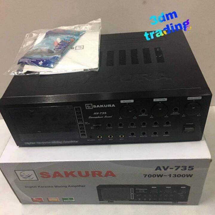 AV-735 SAKURA AMPLIFIER ORIGINAL 700w-1300w | Lazada PH