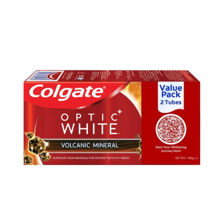 Colgate Twin Pack 100g Optic White Whitening Toothpaste | Lazada PH