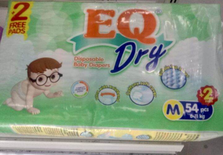 EQ Dry Medium (6-11 kg) 54pcs+2pcs | Lazada PH