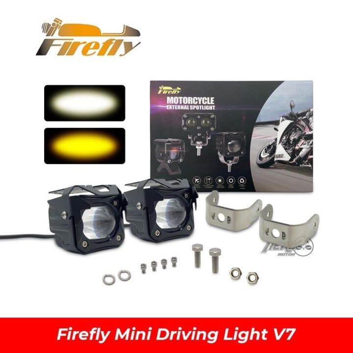 Firefly Mini Driving Light V7 Pro High/Low Beam White and Yellow Led ...
