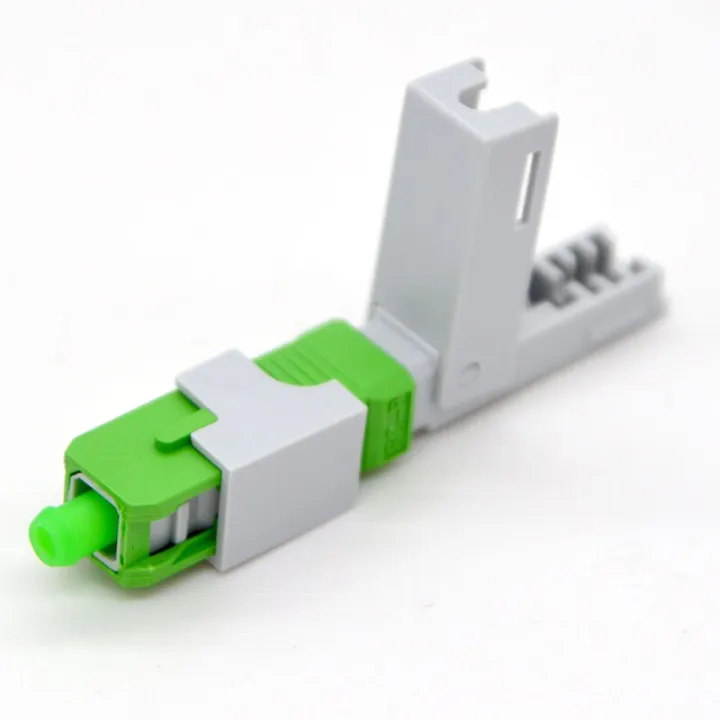 100pcs NEW Optic Fiber Fast Connector FTTH SC/APC Single Mode Telecom ...