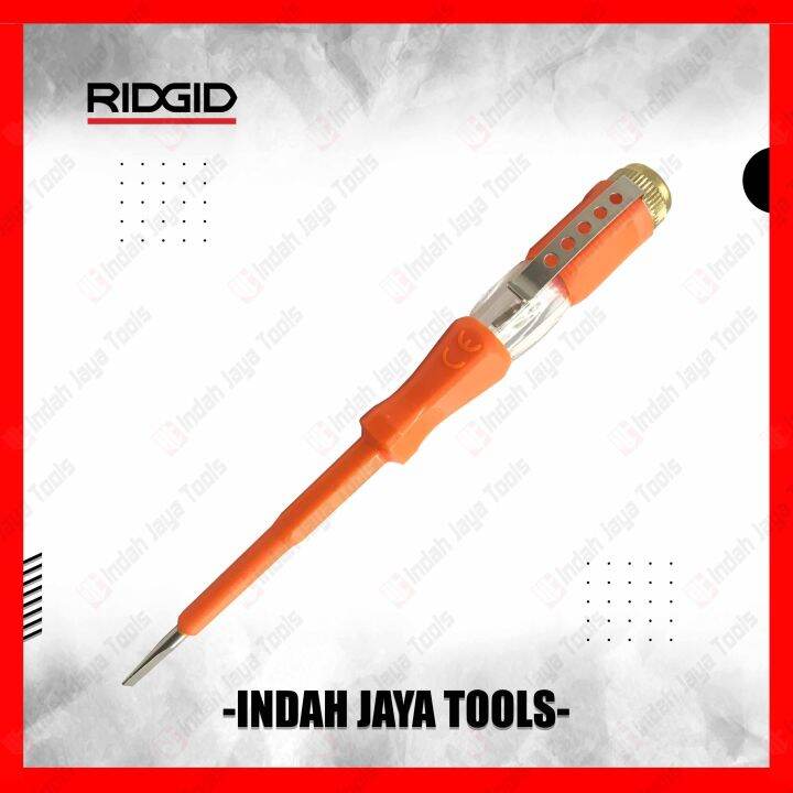 RIDGID Obeng Tespen 100V - 500V Test Pen Tes Pen Listrik | Lazada Indonesia