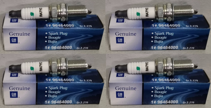 GM Spark Plug Set ( 4 pcs ) for Chevrolet Spark 2010-2015 PN# 96464000 ...