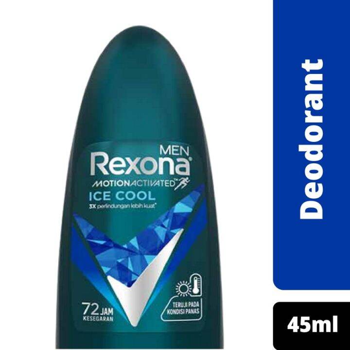 Rexona Men Anti-Perspirant Deodorant Roll On Ice Cool 45Ml | Lazada Indonesia