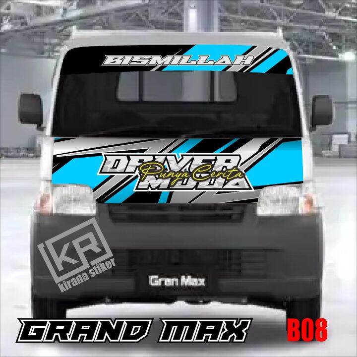 STIKER DECAL MOBIL GRANDMAX PICKUP / KAP DEPAN DEKAL full DEPAN DESAIN ...