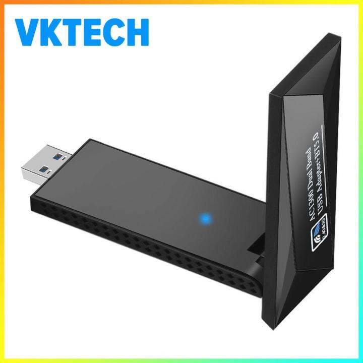 [Vktech] 2 IN 1 USB WIFI Network Card Dual Band 2.4/5GHz Bluetooth-Compatible 5.0 USB 3.0 ...