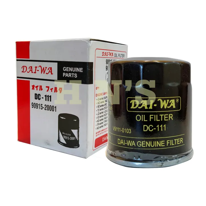 Daiwa Oil Filter DC-111 for Toyota Revo Innova Fortuner Rav4 Grandia Hi ...