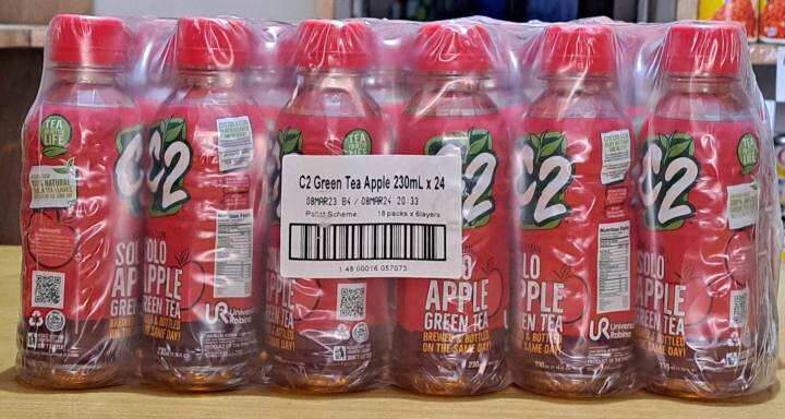 C2 Green Tea Apple Solo (230ml x 24pcs) - 1 Case | Lazada PH
