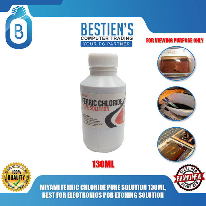 MIYAMI FERRIC CHLORIDE PURE SOLUTION 130ML, BEST FOR ELECTRONICS PCB ETCHING SOLUTION | Lazada PH