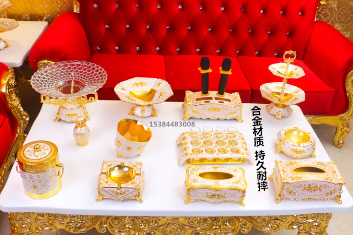 Ktv Nightclub table ornaments special fruit tray European tissue box ...