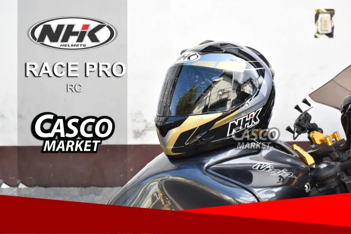NHK RACE PRO RC FULL FACE SINGLE VISOR MOTORCYCLE HELMET | Lazada PH