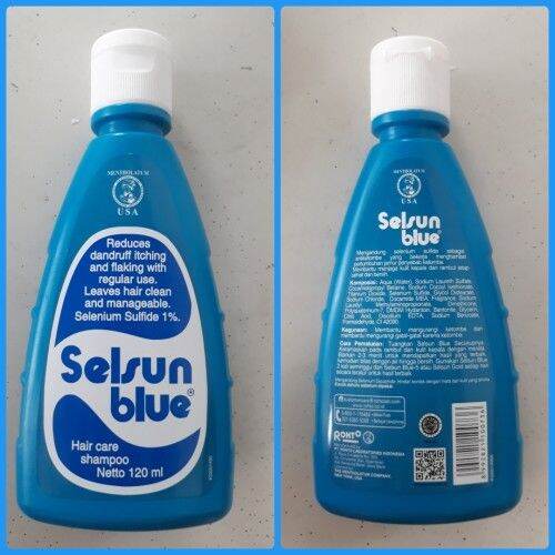 SELSUN BLUE 120ML SHAMPOO ANTI KETOMBE AMPUH / SHAMPO SELSUN BLUE 120ML ...