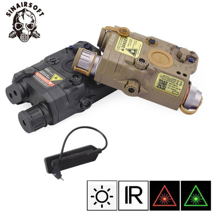 SINAIRSOFT PEQ-15 Green(Red) Laser Device LED Flashlight IR Len ATPIAL ...