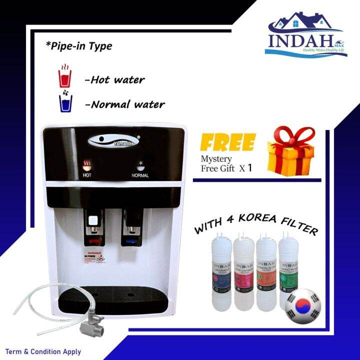 Yamada Mild Alkaline Water Dispenser Hot & Normal 389-18 with 4 ...