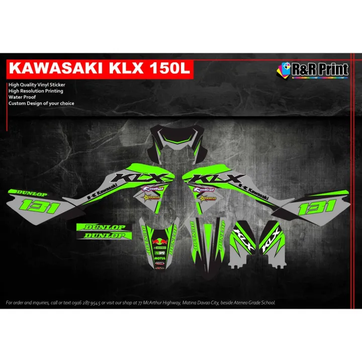Kawasaki KLX 150L Decal Sticker | Lazada PH