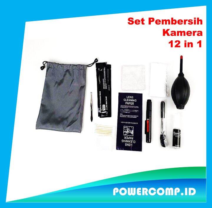 12 in 1 Kit Pembersih Kamera Lensa DSLR Kit Pembersih Sensor Kamera ...