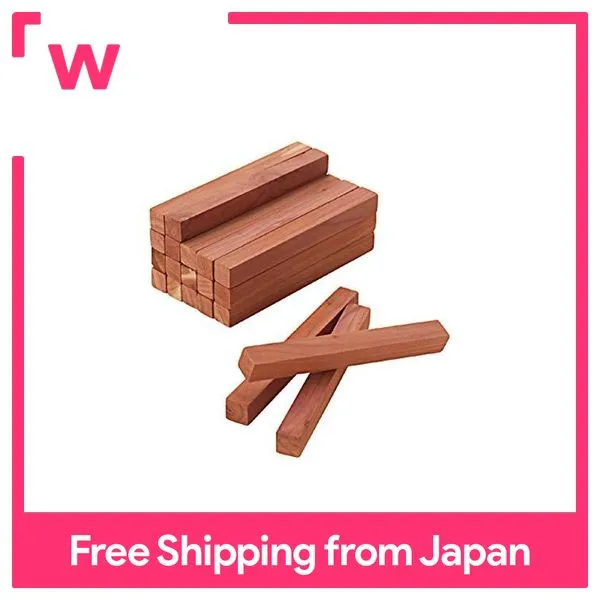 MUJI Red Cedar Block, 20 pieces with file, width 10 x depth 1 x height ...