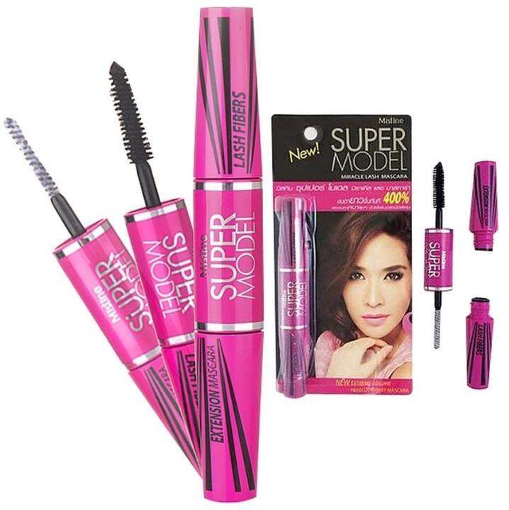 ส่งฟรี !! มาสคาร่า มิสทีน ซุปเปอร์ โมเดล mistine super model mascara / my runway / very pink ...