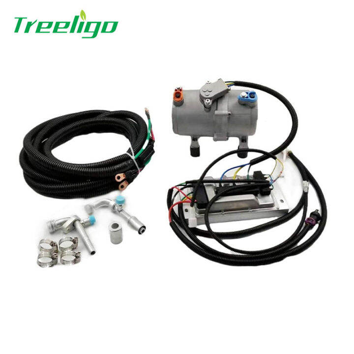 12V Electric Air Conditioner Compressor Set A/C for Car Truck Bus ...