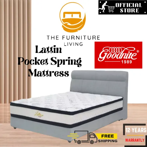 (FREE DELIVERY) Goodnite Lattin Statfree 11.5inch 3 Zones Pocket Spring ...