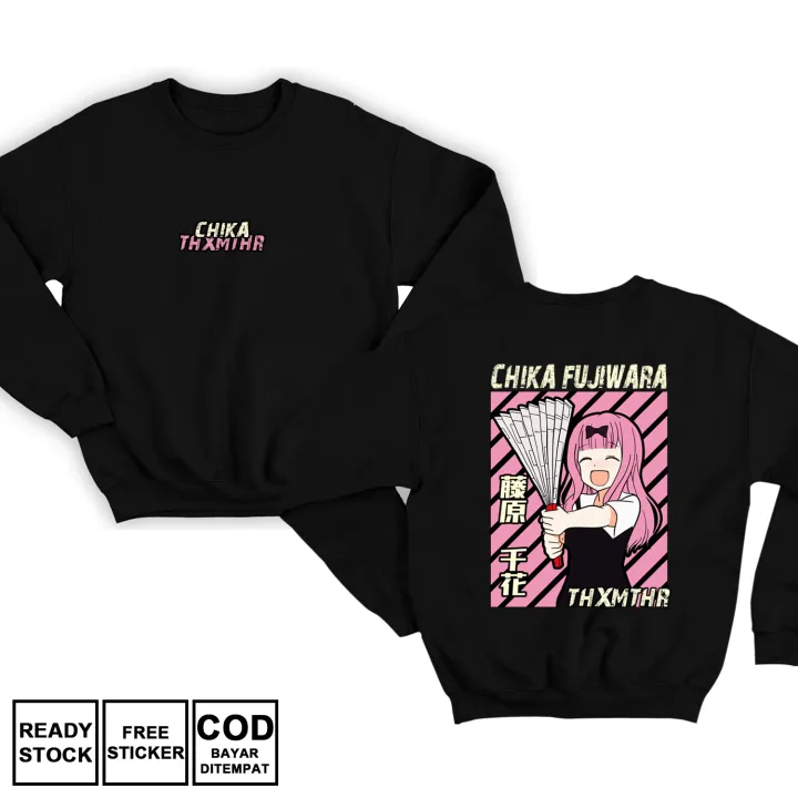Sweater Chika Fujiwara Kaguya Sama Wa Kokurasetai Otaku Wibu Baju Jepang Anime Manga Waifu Love
