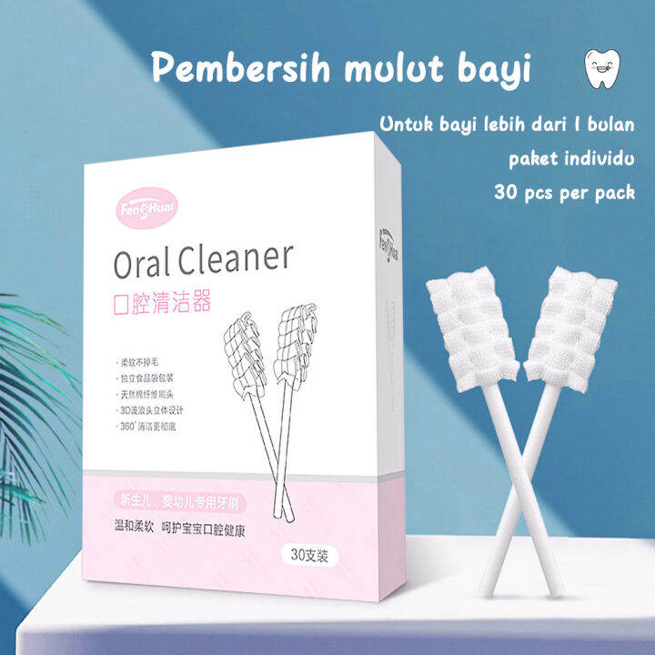 BabyShine Pembersih Mulut Bayi /Oral Cleaner Kapas Batang Sikat Gigi ...