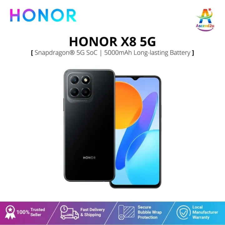 [HONOR MY] HONOR X8 5G | Snapdragon® 5G SoC | 5000mAh Long-lasting ...
