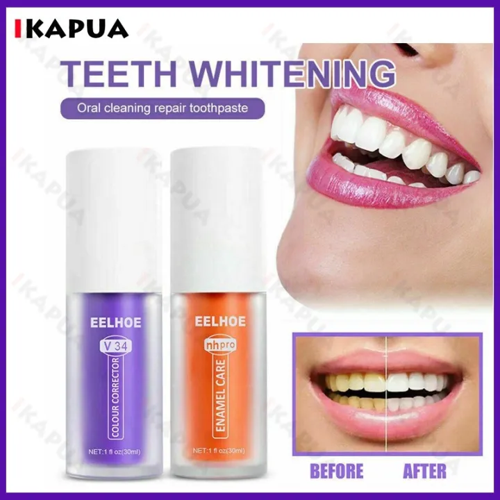 Teeth Whitening Mousse Remove Plaque Stains Oral Odor Bright Teeth ...