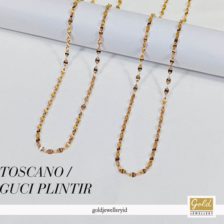 Kalung emas kuning kadar 700 16k model toscano guci plintir part 1 ...