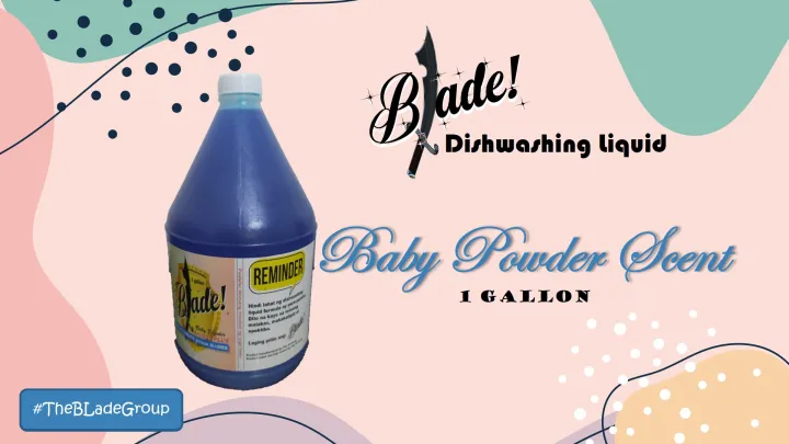 NEW!! BLADE Dishwashing Liquid Antibac Plus 1gallon (Baby powder Scent) | Lazada PH