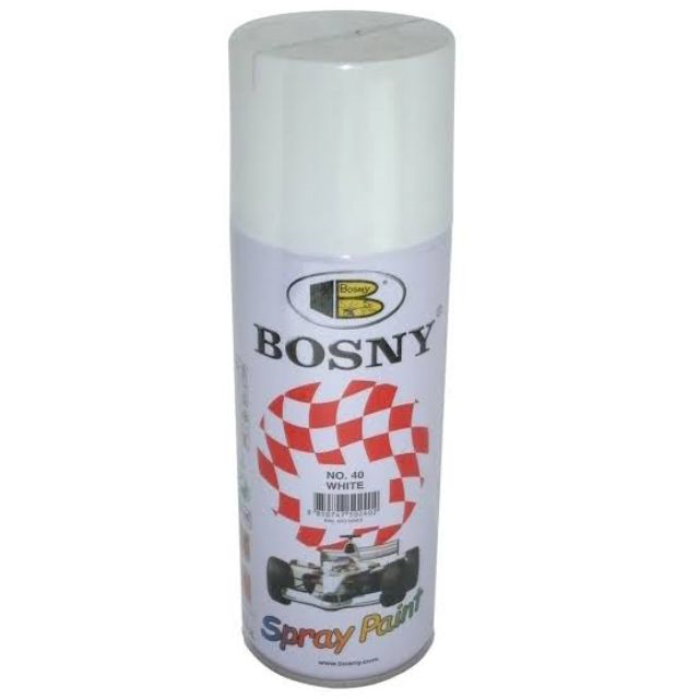 Bosny 40 White : Spray Paint 400CC (Genuine) | Lazada PH