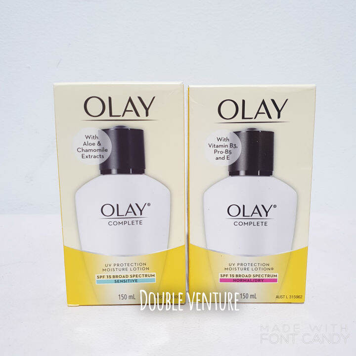 Olay Complete UV Protection Moisturiser Lotion SPF15 150mL (Sensitive ...