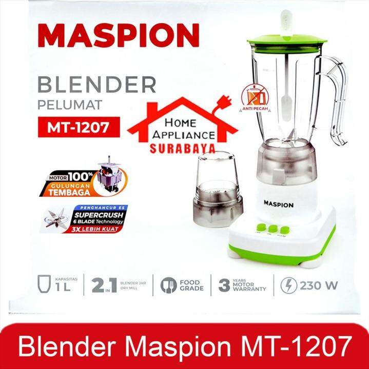 Blender Maspion Plastik Kapasitas 1 Liter MT 1207 / MT-1207 | Lazada Indonesia