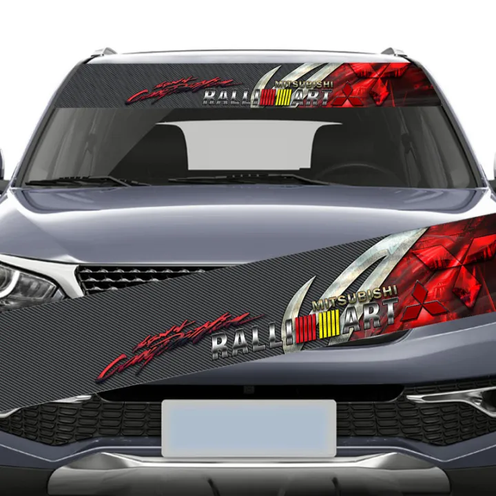 1 Piece Modified Car Front Windshield Sticker for Mitsubishi ASX EVO ...