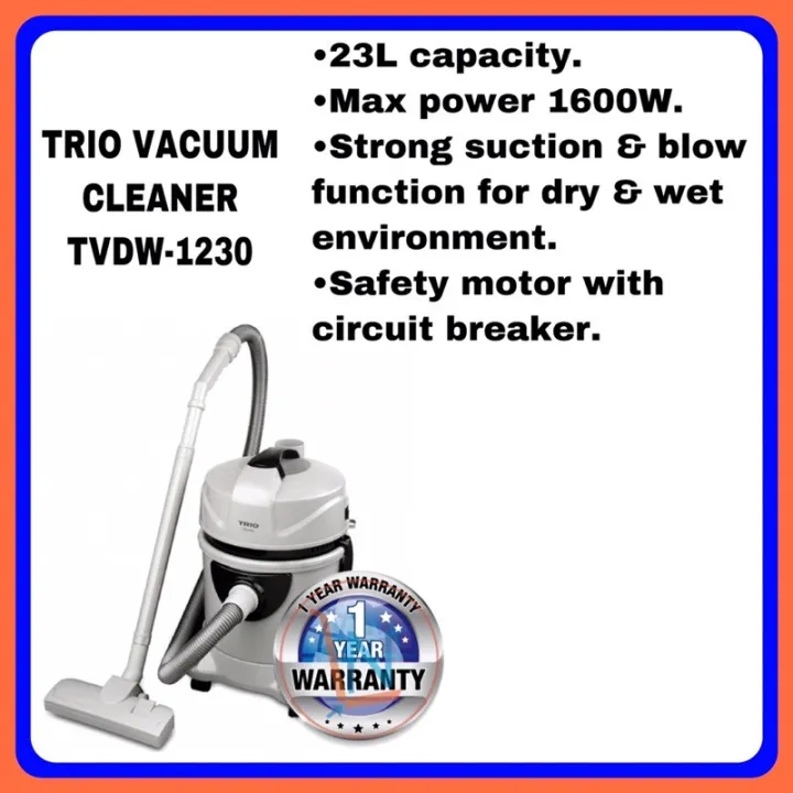 TRIO VACUUM CLEANER (23L) TVDW-1230 | Lazada