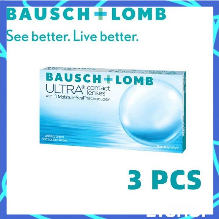 Bausch & Lomb ULTRA Silicone Hydrogel Monthly Disposable Clear Contact ...