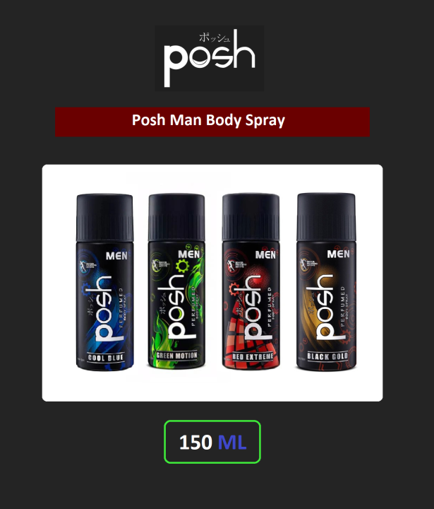Posh Men Body Spray Kemasan 150mL | Lazada Indonesia