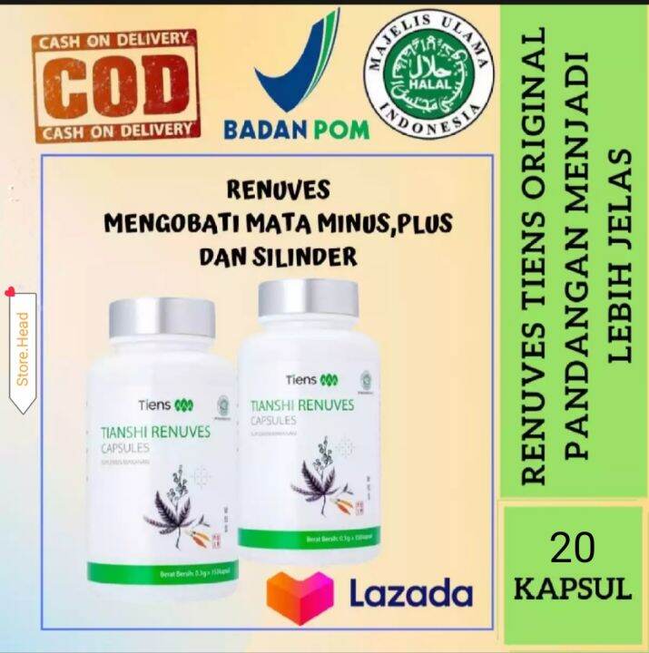 Tiens Herbal Renuves Capsules - PEMBERSIH PARU PARU / OBAT MATA MINUS ...