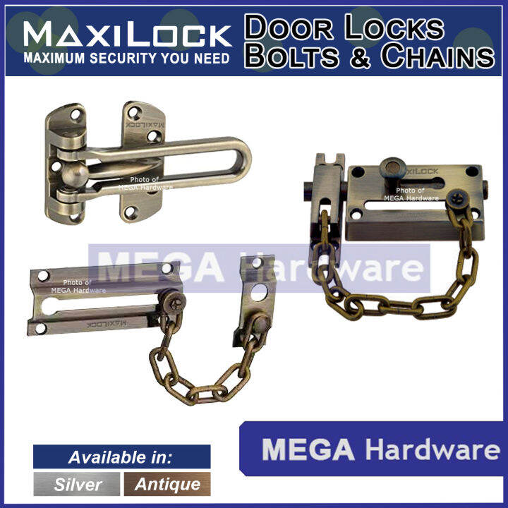 Maxilock Security Door Chain / Door Guard / Chain Bolt | Lazada PH