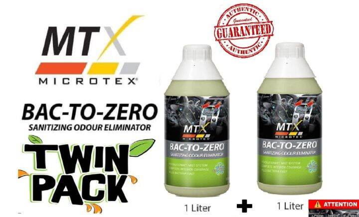 Microtex Bac To Zero 1 Liter +1 Liter Solution TWIN PACK Sanitizing ...