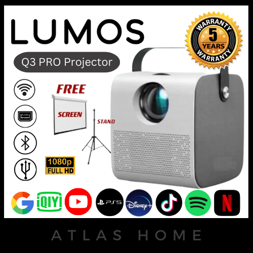 [Ready Stock] NEW Q3 Pro Projector Built-in Android OS Portable Mini ...