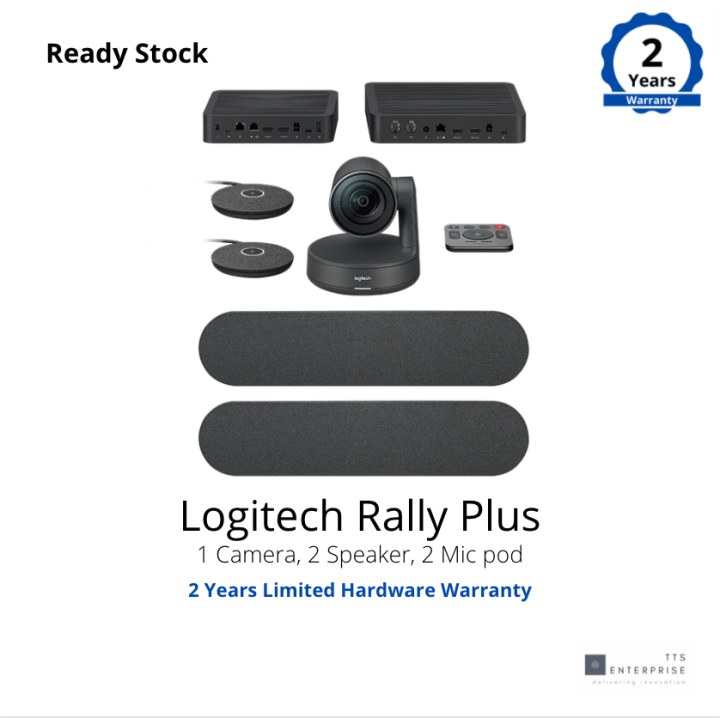 Logitech Rally Plus Video Conference Set (1 Camera, 2 Speaker, 2 Mic ...