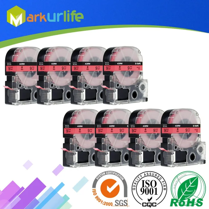 8 Packs Combo SC9R Compatible Epson Labelworks LW-300 LW-400 LW-500 LW ...
