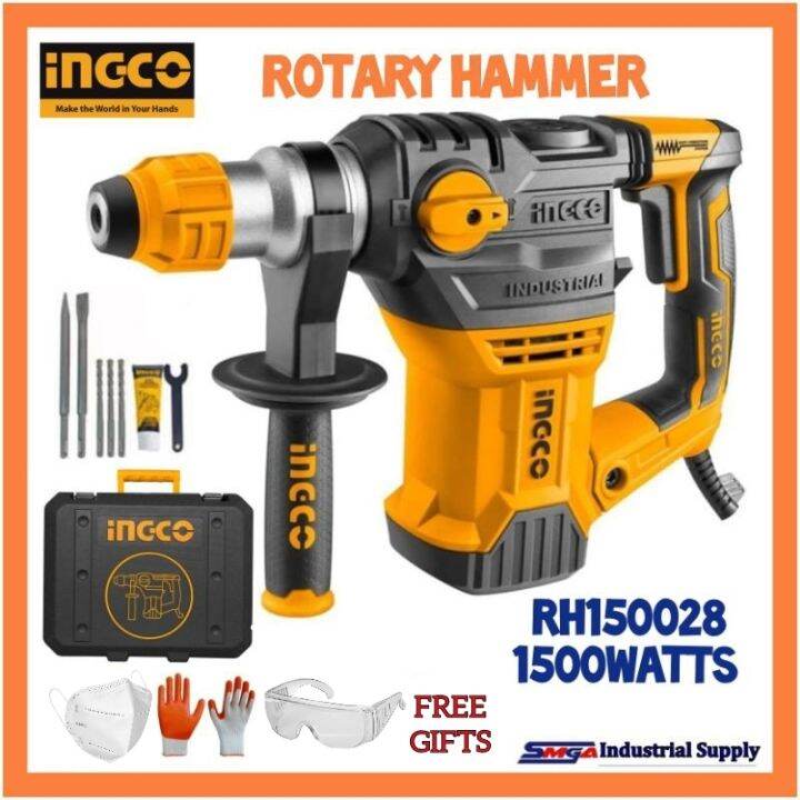 Ingco Rotary Hammer 1500WATTS RH150028 with freebies | Lazada PH