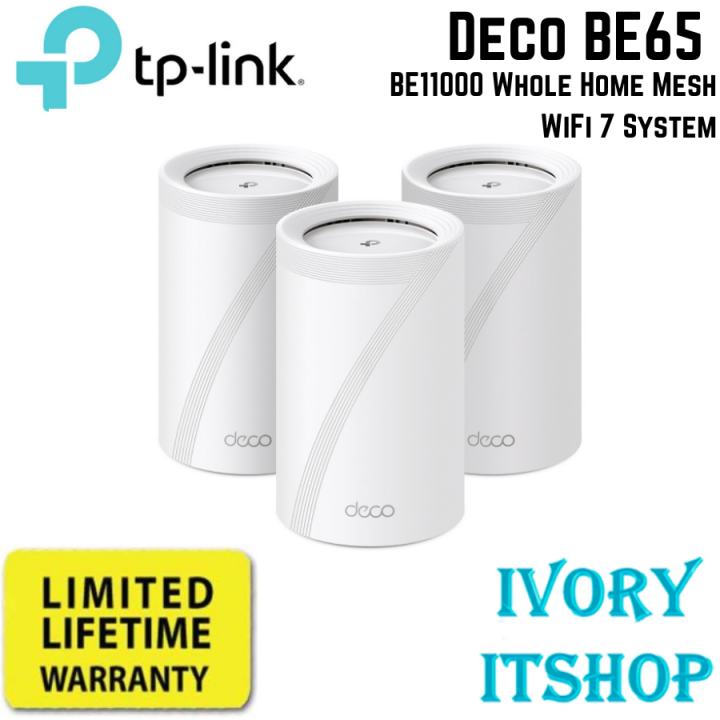 TP Link Deco BE65 BE11000 Whole Home Mesh WiFi 7 System | Lazada.co.th